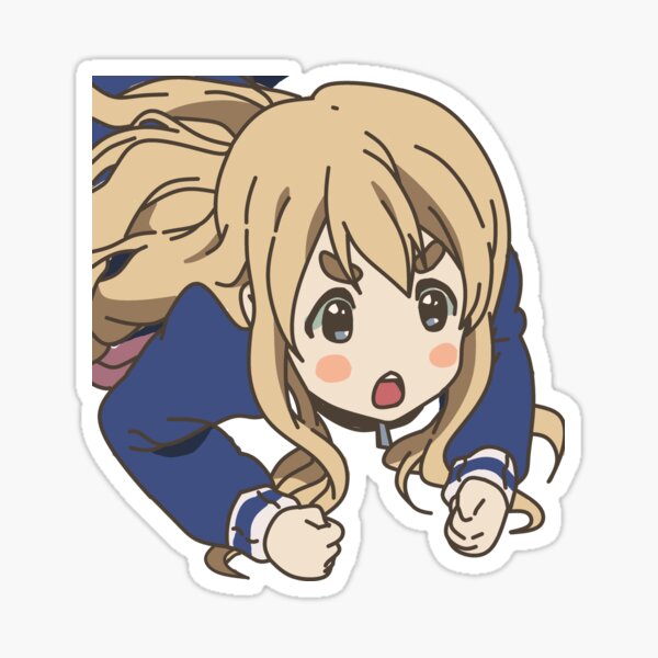"K-On! Angry Mugi" Sticker for Sale by cutiepoop | Redbubble