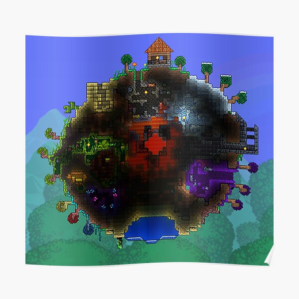 Poster « Terraria - Indie Game », par Gnextdoor22 | Redbubble