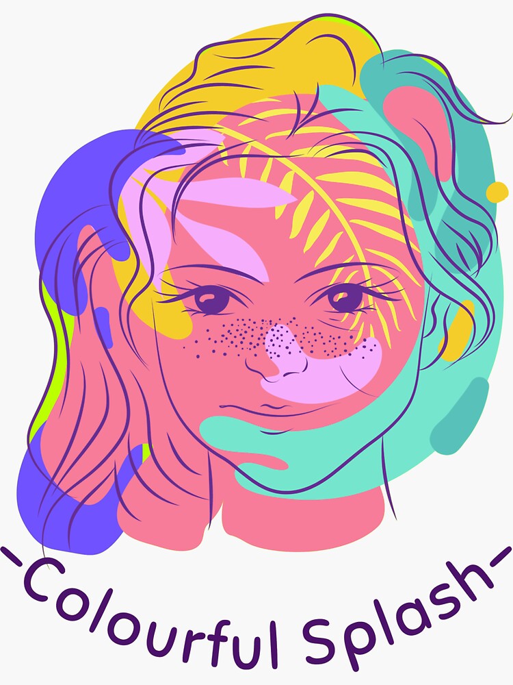 "Colourful Splash Logo" Sticker for Sale by ColourfulSplash | Redbubble