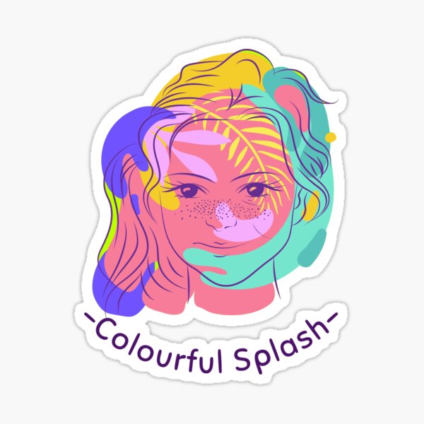 "Colourful Splash Logo" Sticker for Sale by ColourfulSplash | Redbubble