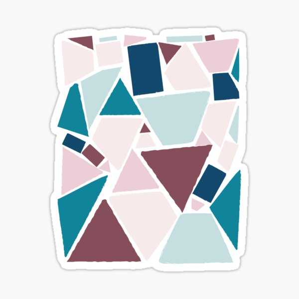 "Wobbly Shapes " Sticker for Sale by Sweetsavy | Redbubble