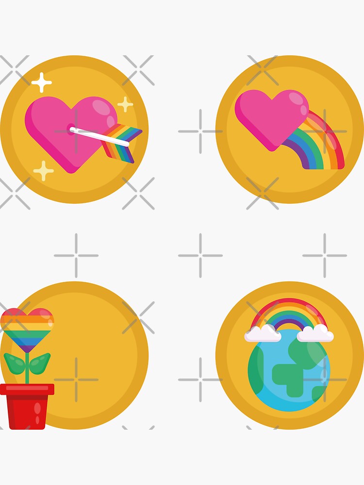 "LGBT stickers pack" Sticker for Sale by metaminas | Redbubble