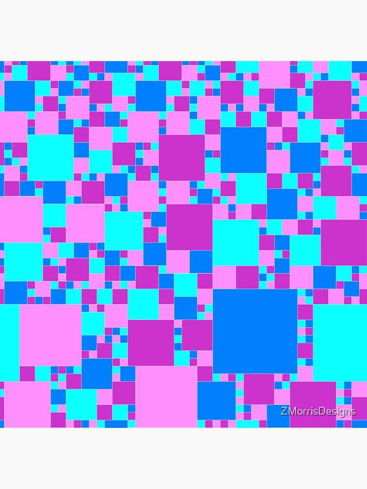 "80s Color Blocks" Sticker for Sale by ZMorrisDesigns | Redbubble