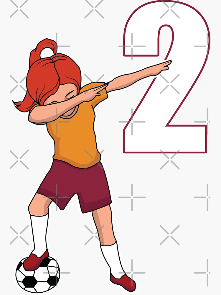 "Awesome Soccer Player Girl Number 2 Soccer Athlete Women Athletic ...