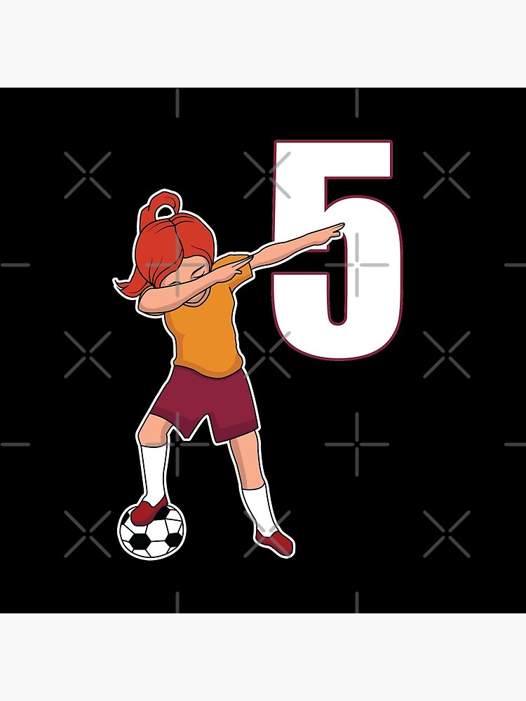 "Fantastische Fussballspielerin Mädchen Nummer 5 Fussballsportlerin ...
