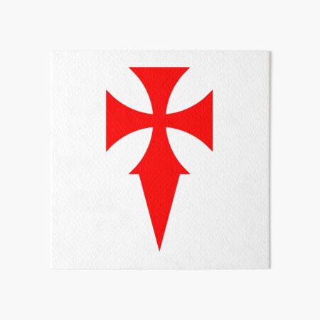 "Medieval Christian Cross Crosslet. In Red." Art Board Print by ...