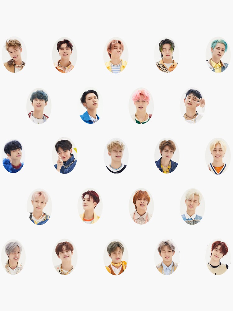 "NCT Resonance Part 2 All Members Headshots" Sticker for Sale by ...