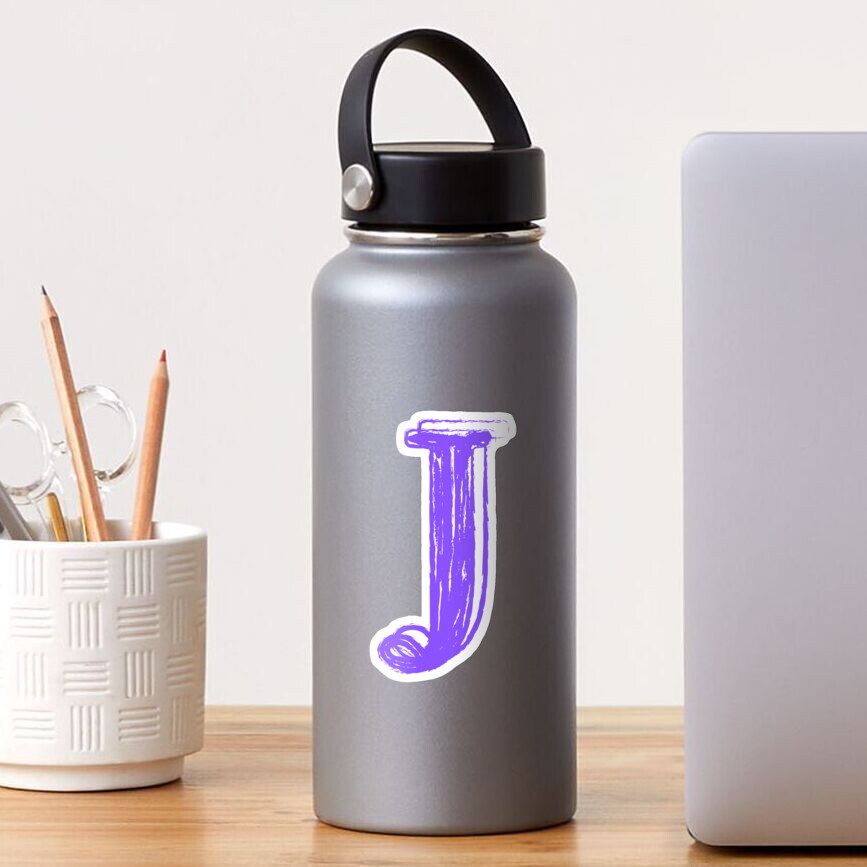 "Purple Letter J Sticker" Sticker for Sale by TyronMorgan | Redbubble
