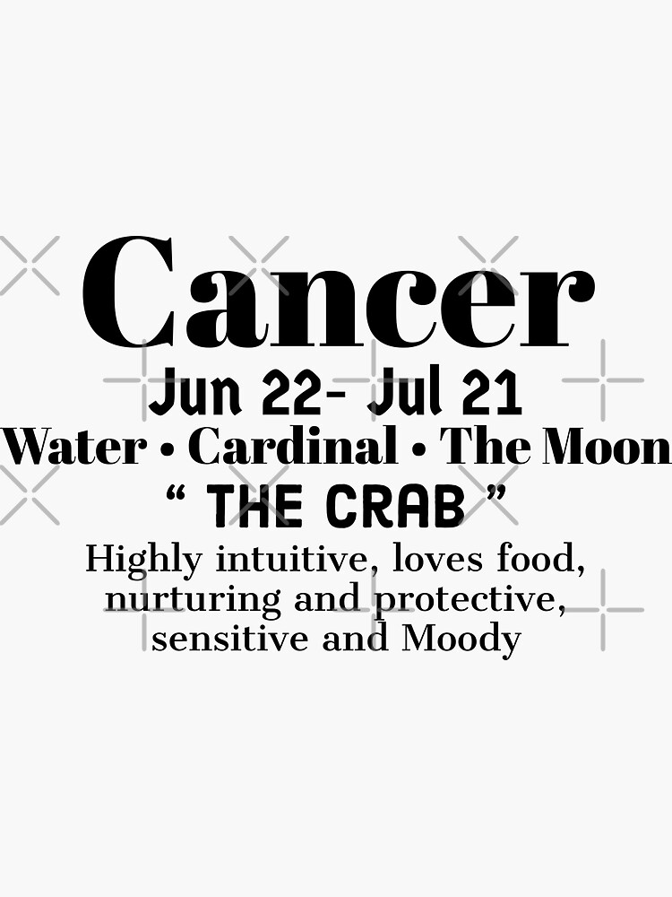 Cancer Zodiac Sign Astrology Zodiac Signs Sticker By Theleochick