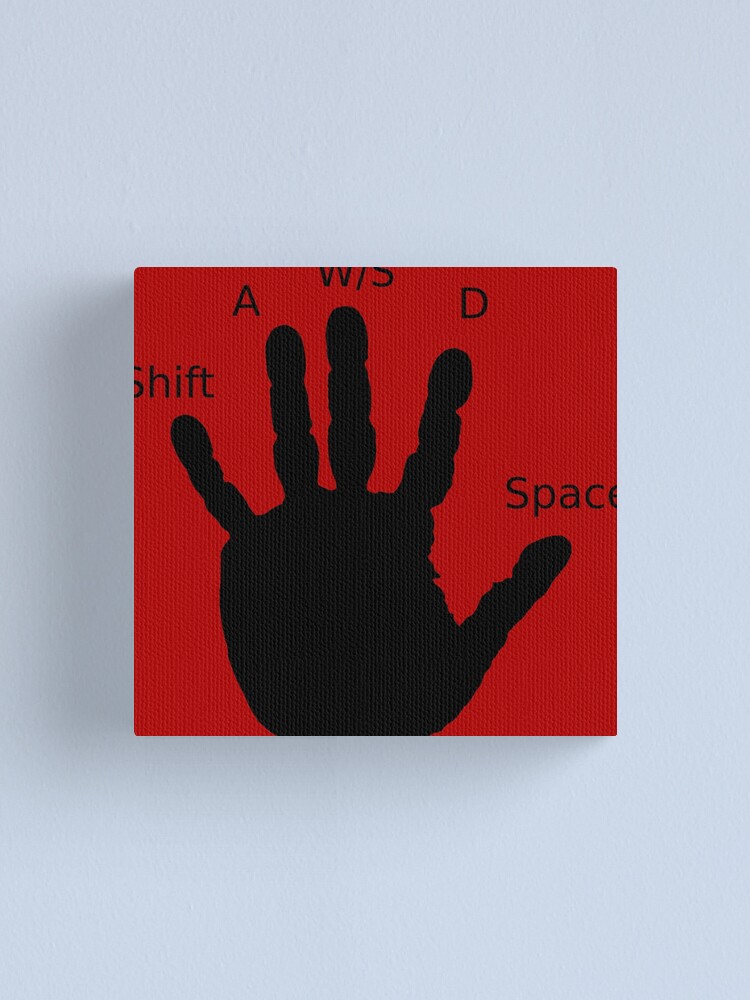 "Gamer Hand; WASD" Canvas Print by Kreativista | Redbubble