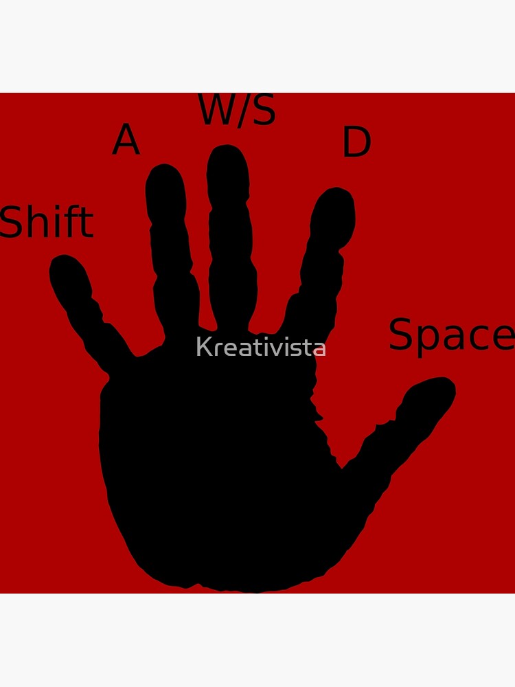 "Gamer Hand; WASD" Canvas Print by Kreativista | Redbubble