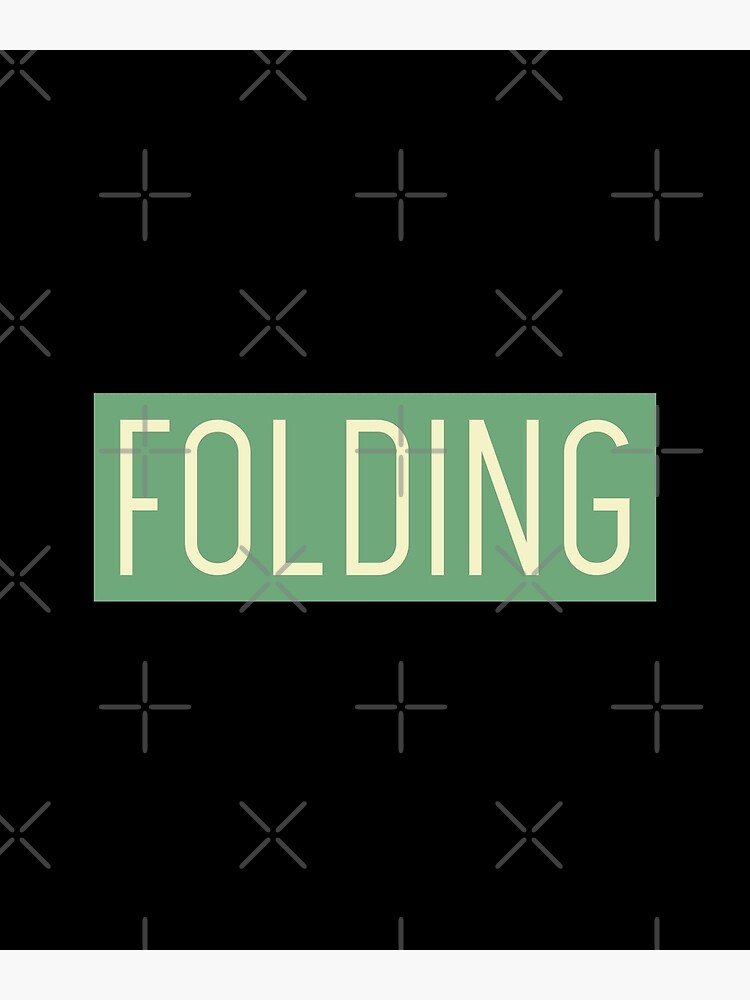 "Folding logo" Metal Print by dwarforigami | Redbubble