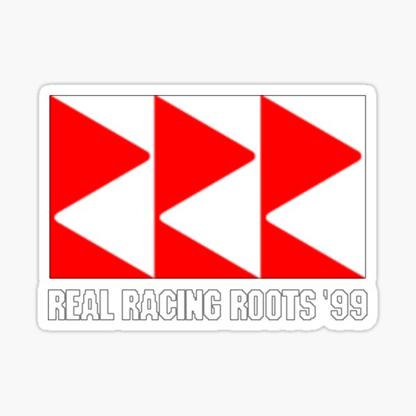 "Real Racing Roots '99" Sticker for Sale by Ubylmoen | Redbubble