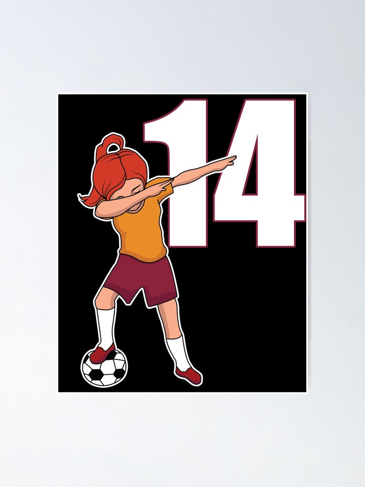 "Awesome Soccer Player Number 14 Soccer Athlete Athletic Sports Team ...