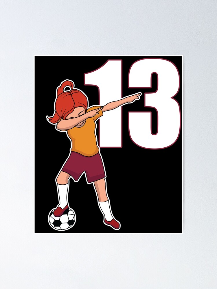 "Awesome Soccer Player Number 13 Soccer Athlete Athletic Sports Team ...