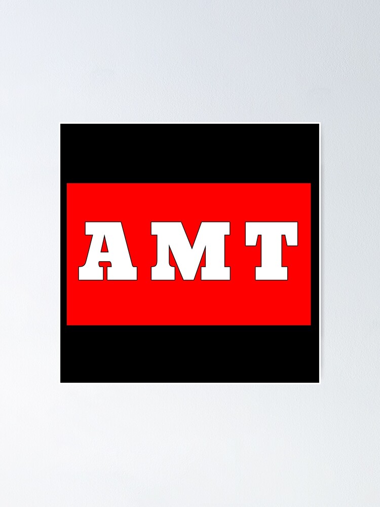 "AMT - Block Letter" Poster by DrawingDreaming | Redbubble
