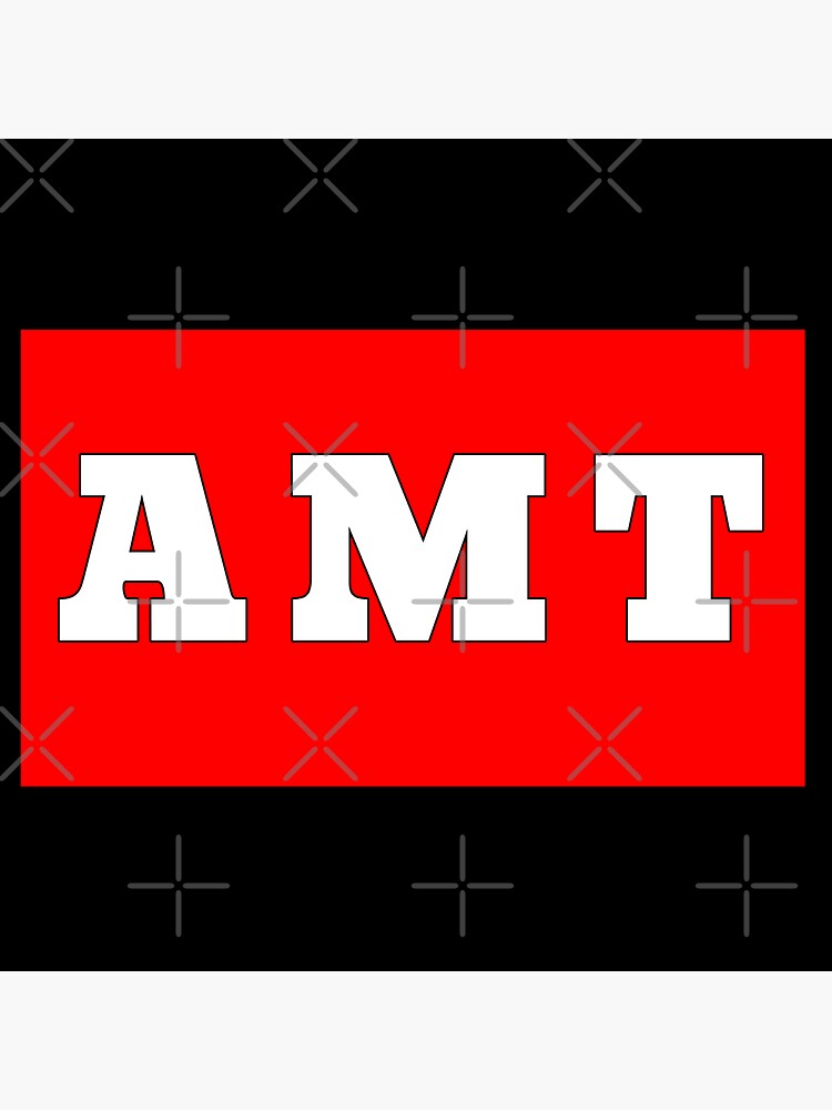 "AMT - Block Letter" Sticker for Sale by DrawingDreaming | Redbubble