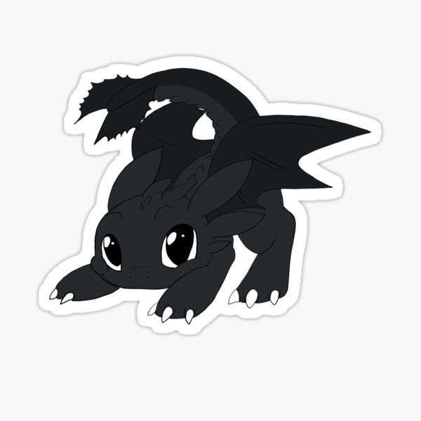 "Toothless" Sticker for Sale by sommerroy | Redbubble
