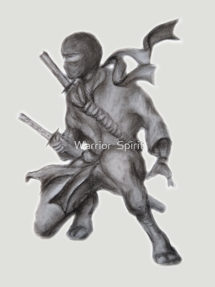 "Crouching Ninja " T-shirt for Sale by ronin333200 | Redbubble | ninja ...
