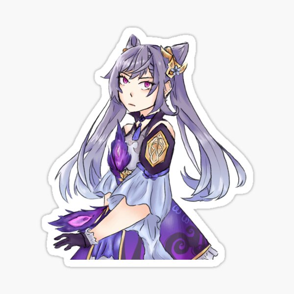 "Keqing (Genshin Impact)" Sticker for Sale by lexxarts | Redbubble