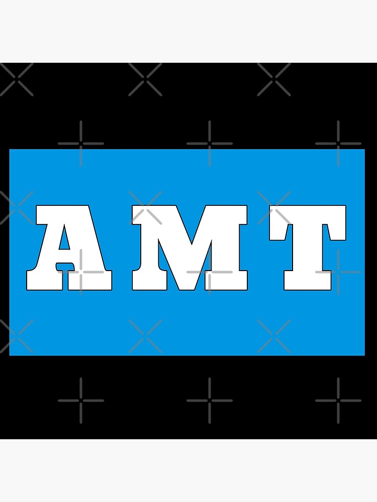 "AMT - Blue - Block Letter" Art Print for Sale by DrawingDreaming ...