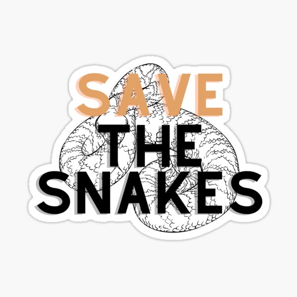 "Save The Snakes " Sticker by Yassou-Shop | Redbubble