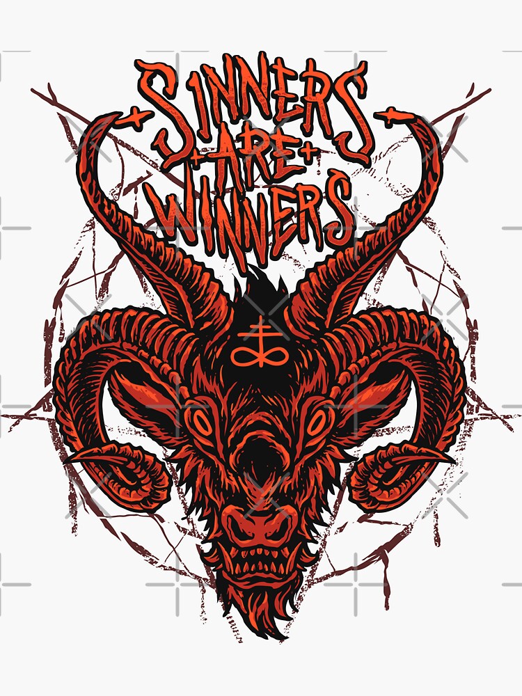 "Sinners Are Winners" Sticker for Sale by ozumdesigns | Redbubble