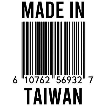"Made In Taiwan" Sticker for Sale by RandomStuffShop | Redbubble
