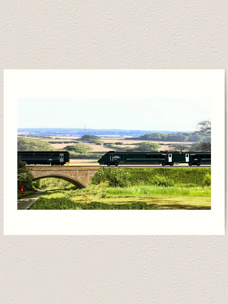 "GWR CLASS 800 & CLASS 158 LOCOMOTIVES" Art Print for Sale by ...