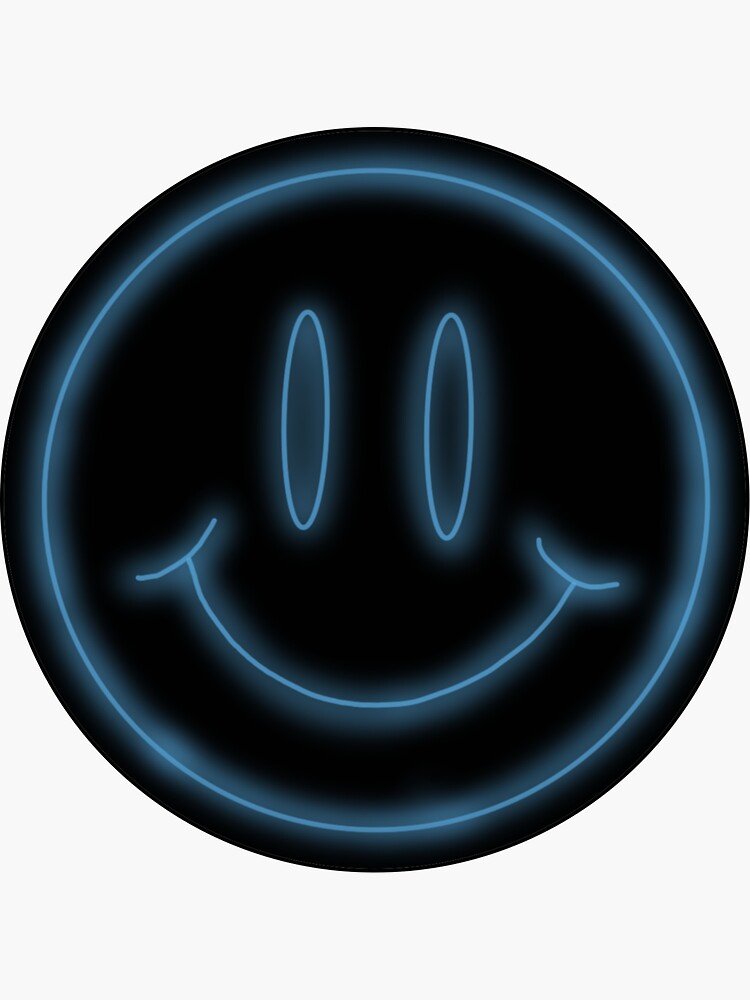 "Glow Smiley Face" Sticker for Sale by avschaffner | Redbubble