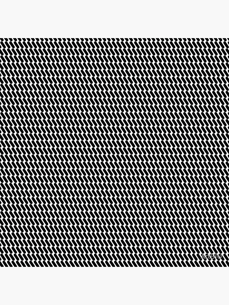 "Black geometric black and white rectangular lines" Sticker by ArtBIU ...