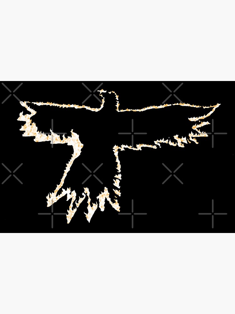 "crow symbol fire effect" Art Print by Tsudo | Redbubble