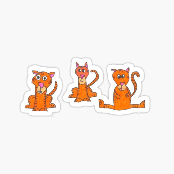 "Tigers" Sticker by BrookesSchool | Redbubble