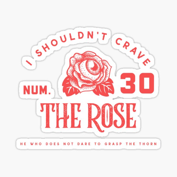 " ️ ️ LA ROSA ️" Sticker for Sale by KHAOTICSHOP | Redbubble