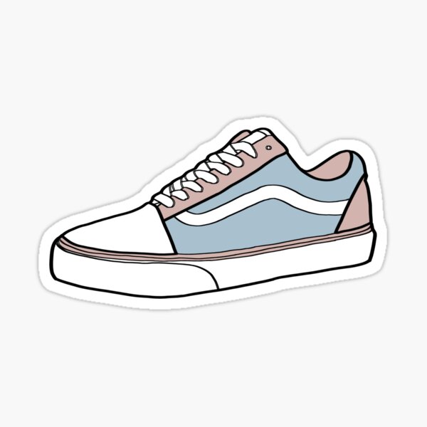 "Pastel Old School Shoes" Sticker for Sale by Inkouragements | Redbubble