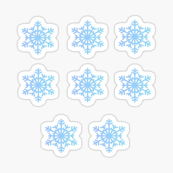 "snowflakes pack" Sticker for Sale by baddiedesigns | Redbubble
