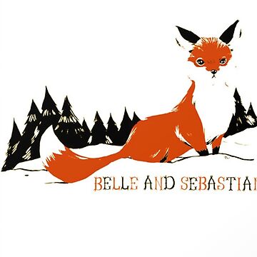 "Belle & Sebastian Fox in the snow " Sticker for Sale by Popartdesigner ...