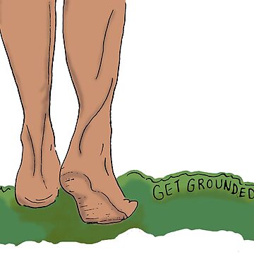 "Get Grounded" Sticker for Sale by Ginger Young | Redbubble