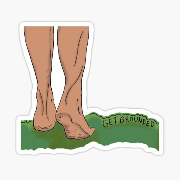 "Get Grounded" Sticker for Sale by Ginger Young | Redbubble