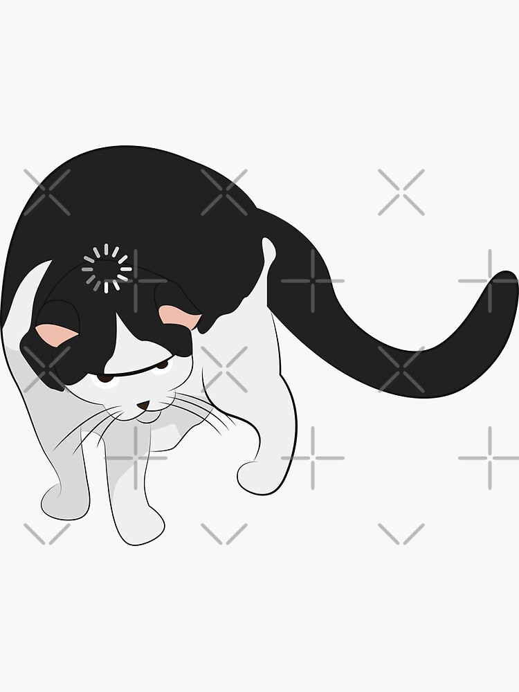 Pegatina «Cat thinking meme» de Migi-Desu | Redbubble