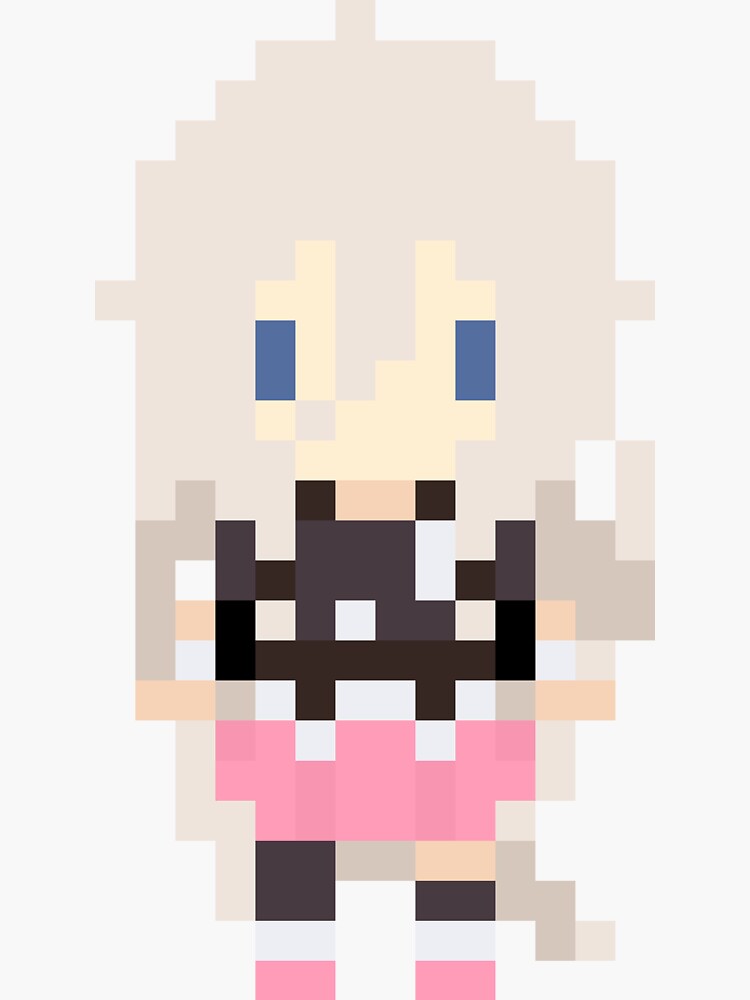 "VOCALOID 3 IA Pixel Design" Sticker for Sale by celestrai | Redbubble