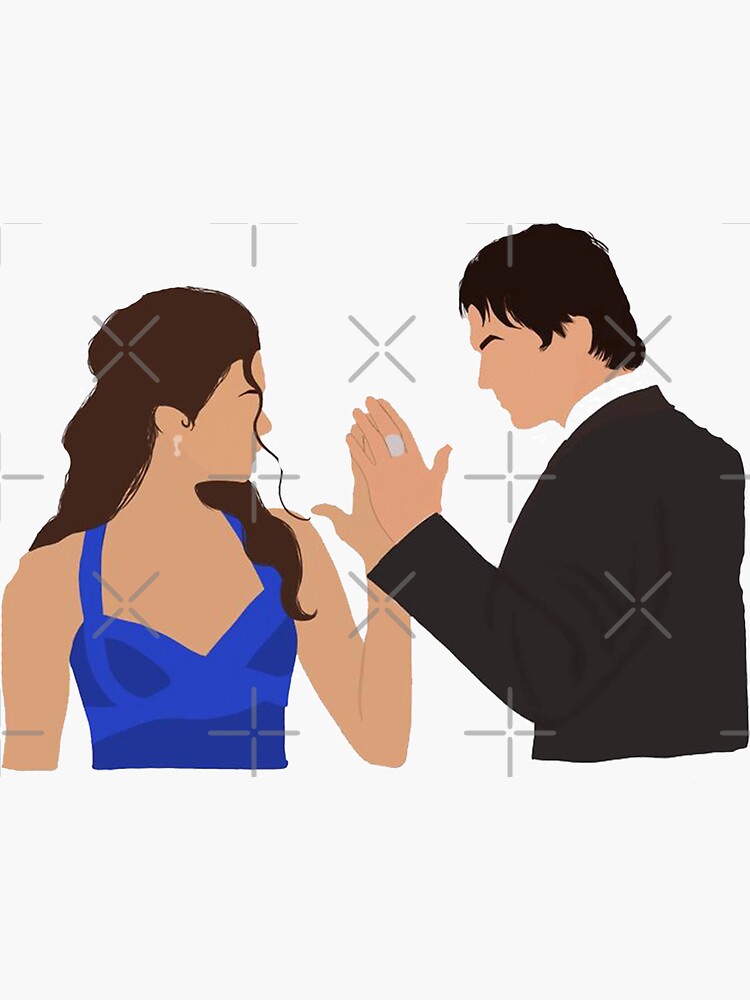 "Delena's dance" Sticker for Sale by Hilaarya | Redbubble
