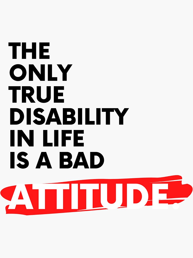 "Attitude" Sticker by Jono-designs | Redbubble