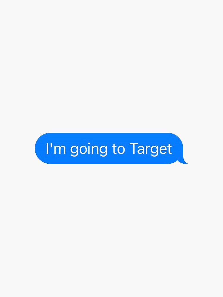 "Target Text" Sticker for Sale by BigJJournaling | Redbubble