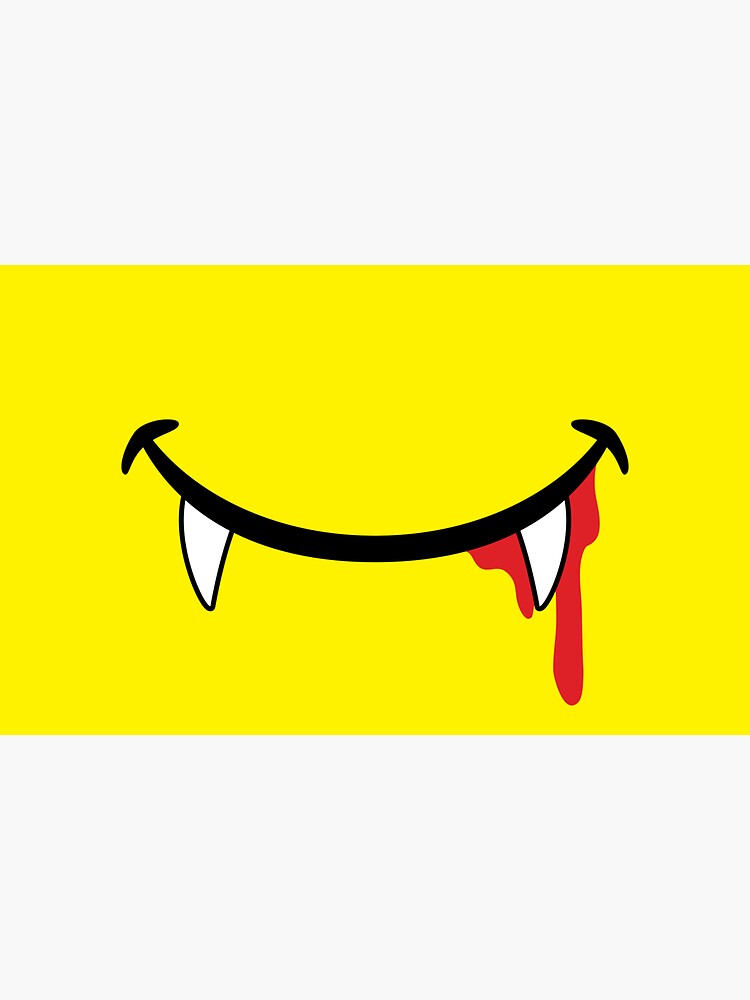 "Happy Smile Vampire Bite" Sticker for Sale by BNcomics | Redbubble