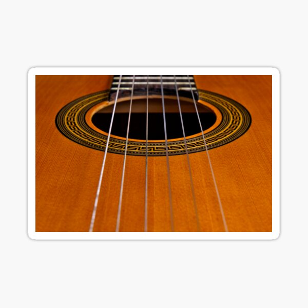 "Classic Guitar Strings" Sticker for Sale by AngeloDeVal | Redbubble