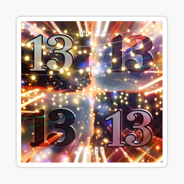 "Number 13" Sticker by Begoll | Redbubble