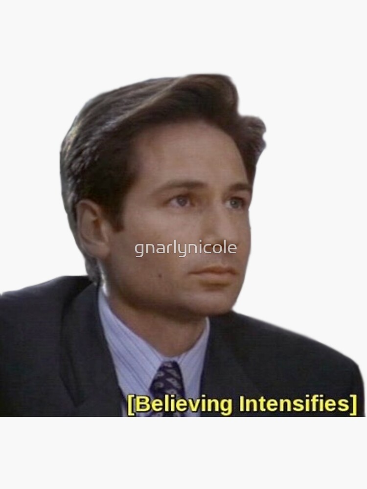 "Believing Intensifies" Sticker for Sale by gnarlynicole | Redbubble