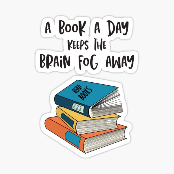 "Reading Quote - A Book A Day" Sticker by Primroaddesigns | Redbubble