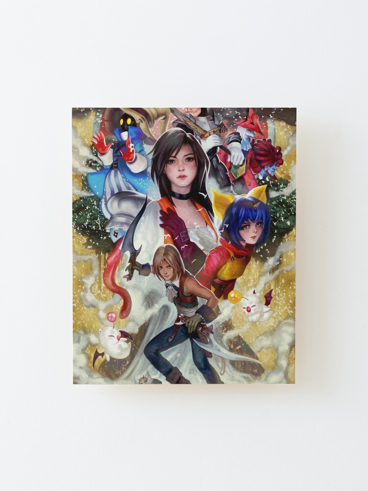 "Final Fantasy IX FF9 Zidane Vivi Steiner Cast Artwork" Mounted Print ...